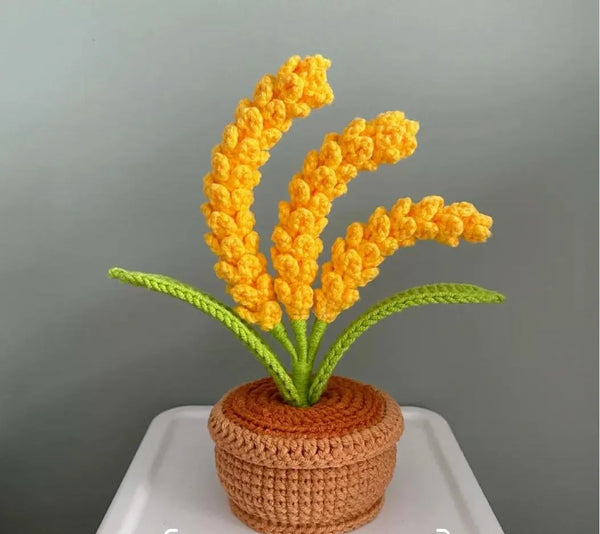 Wheat Plant Amigurumi Crochet Pattern – Create Realistic Crochet Plants ...