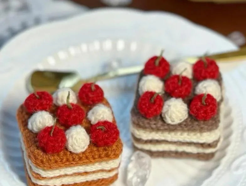 Crochet Chelsea Mousse Cake Pattern - Celebrate with Handmade Food ...