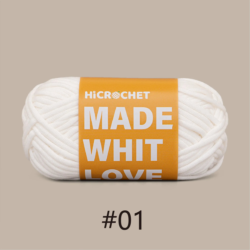 HiCrochet Crochet Yarn (68% Cotton, 32% Nylon) - Perfect for Beginners