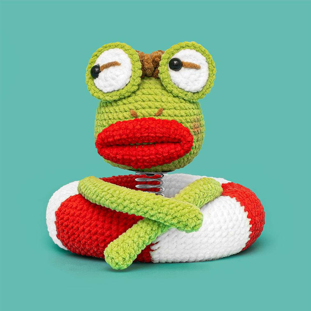 Inspirational Swimming Circle Frog Crochet Kit for Intermediate – HiCrochet
