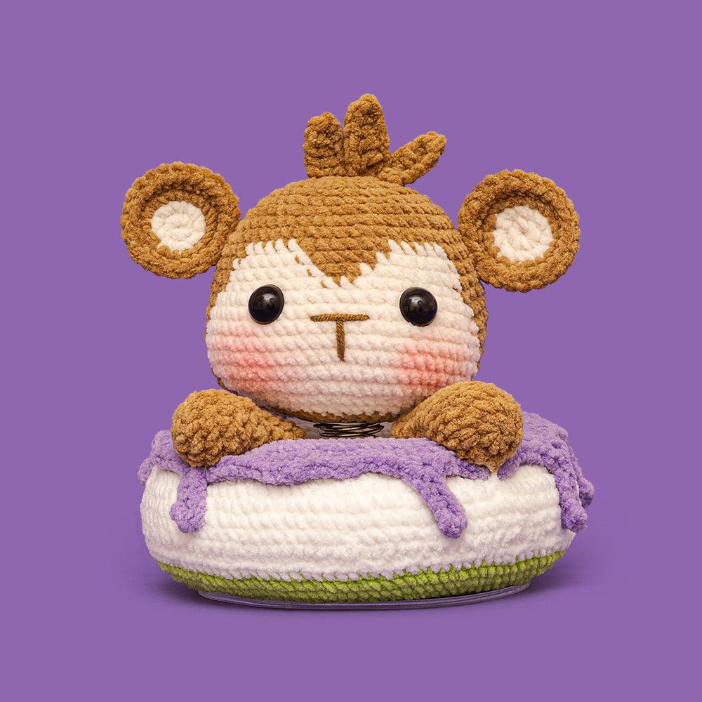 Cute Donut Monkey Crochet Kit – HiCrochet