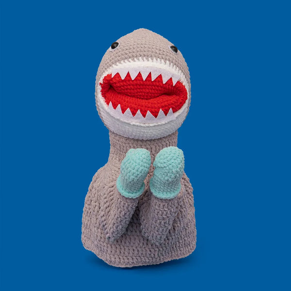 Make Fun with the Boxing Shark Hand Puppet Crochet Kit – HiCrochet
