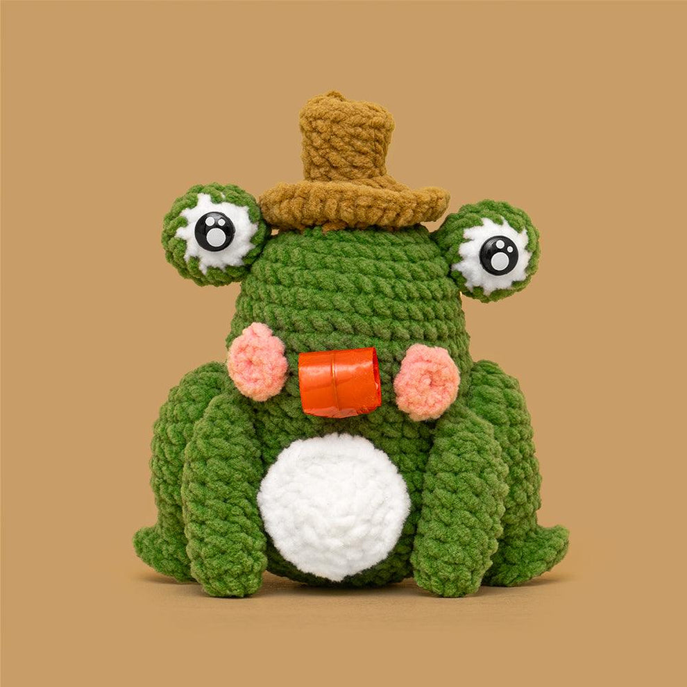 Tongue-Out Frog Crochet kit – HiCrochet
