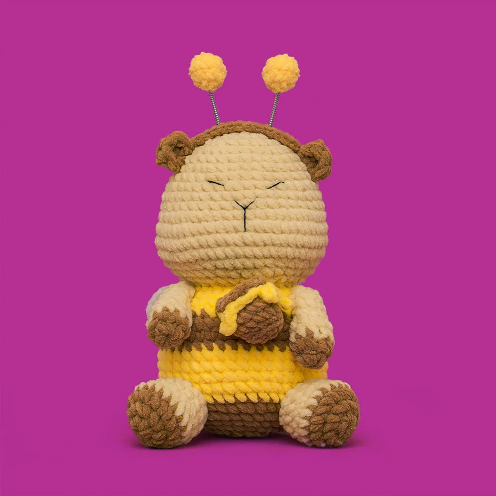 Angel Bee Crochet Kit: Create Your Own Adorable Bee Plush – HiCrochet