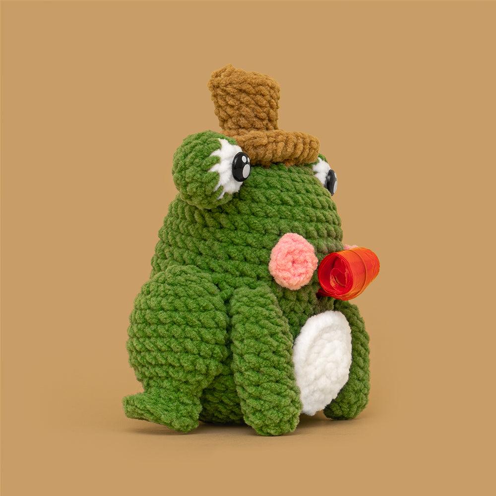 Tongue-Out Frog Crochet kit – HiCrochet
