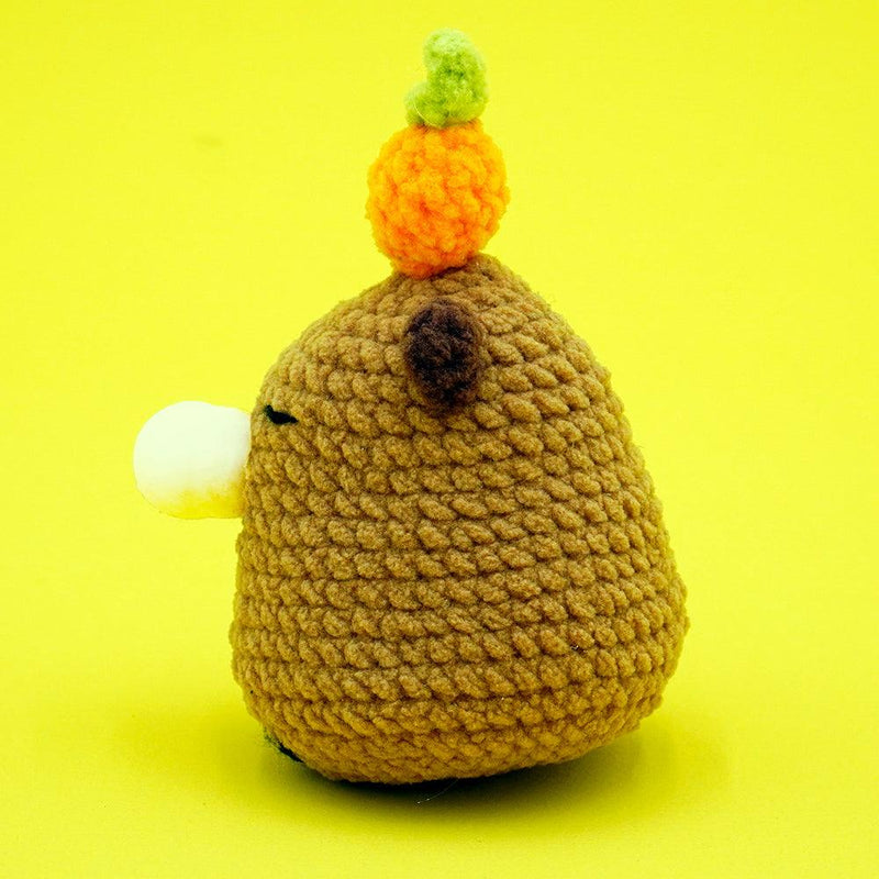 Runny Nose Capybara with Press Bubble Mini Capybara Crochet Kits ...