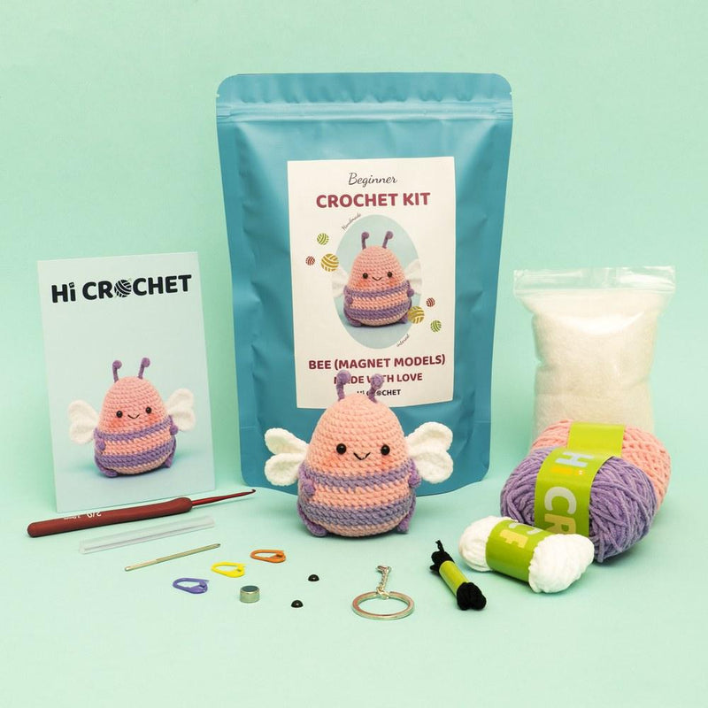 Pink Bee Crochet Beginners Kit - Beginners – HiCrochet