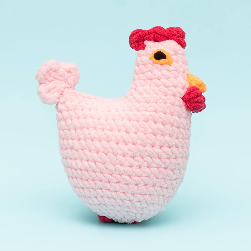 Pink Chicken Chick Kit-Beginner Crochet Kit – HiCrochet
