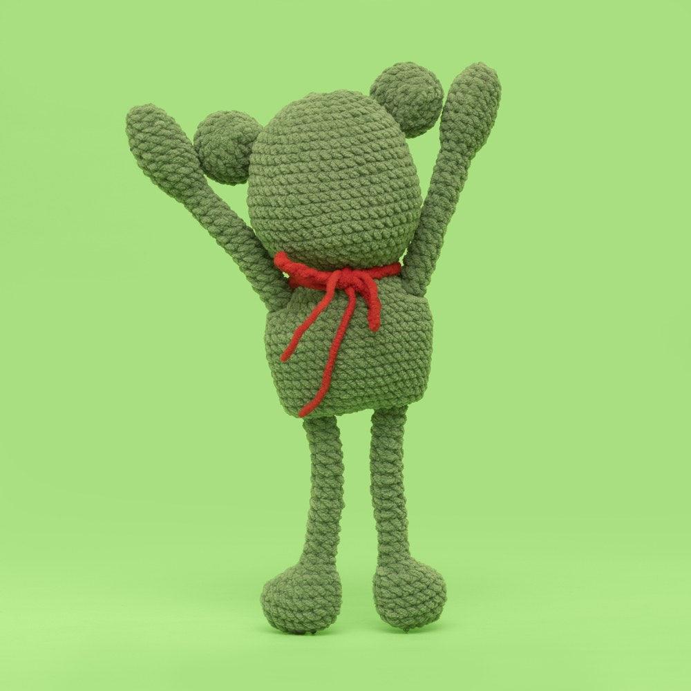 Press Bubble Stretched Frog Crochet Kit – HiCrochet