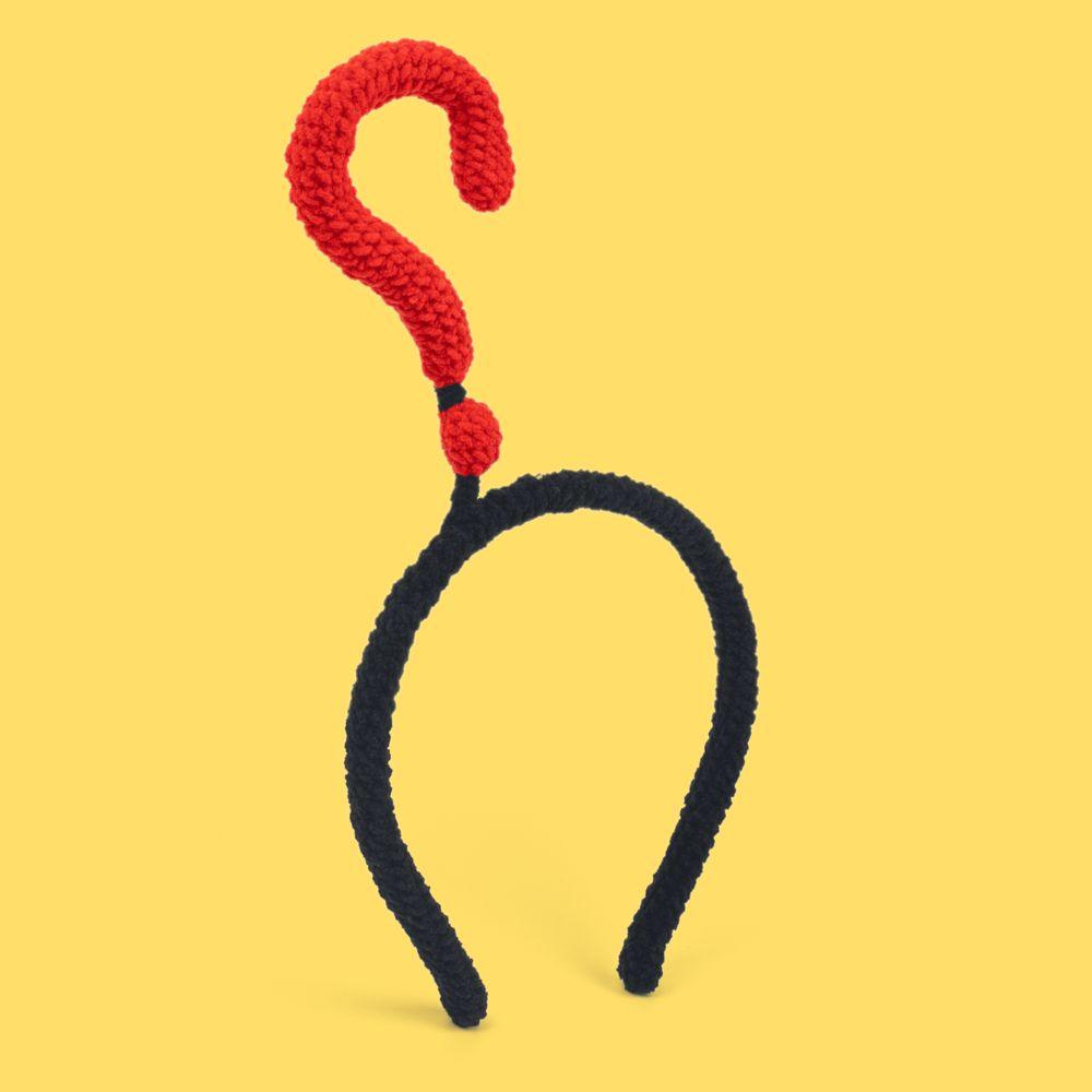 Question Mark Alphabet Headband Crochet Kit for Intermediate – HiCrochet