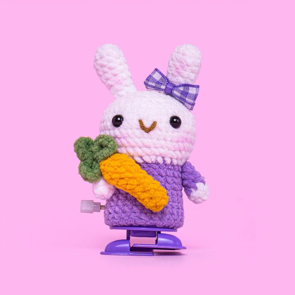 Soft Cute Walking Rabbit Crochet Kit for Intermediate – HiCrochet