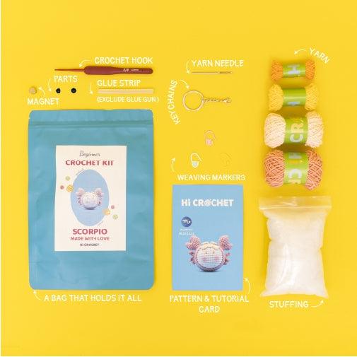 Zodiac Crochet Kits, Aquarius Crochet Kit for Beginners with Step-by ...