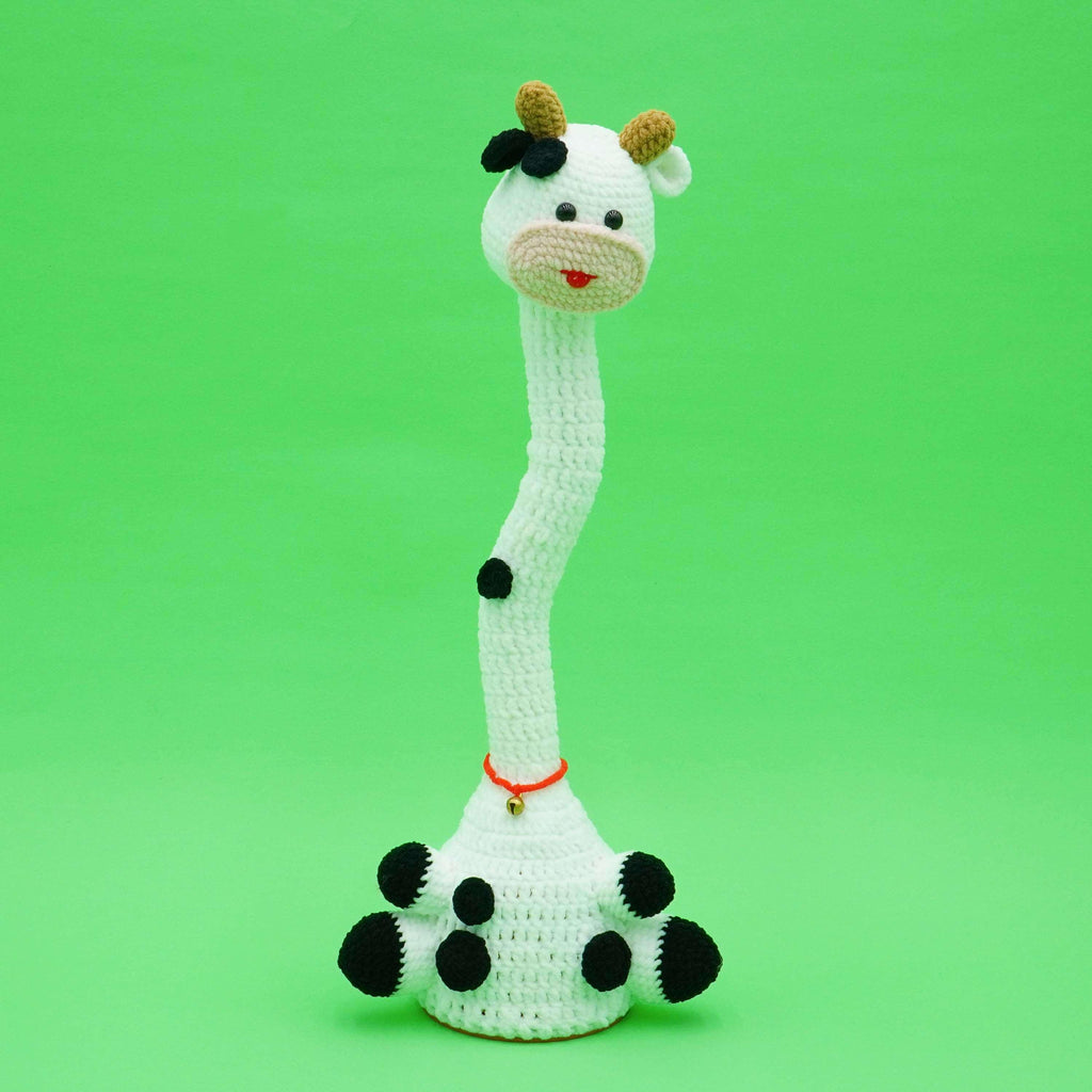 Cute Singing & Dancing Cow Toy, Crochet Kit for Intermediate Animal Toy ...